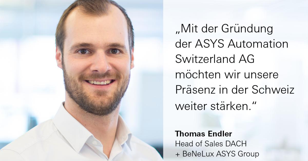 Asys Group gründet Asys Automation Switzerland für Vertrieb und Service ...