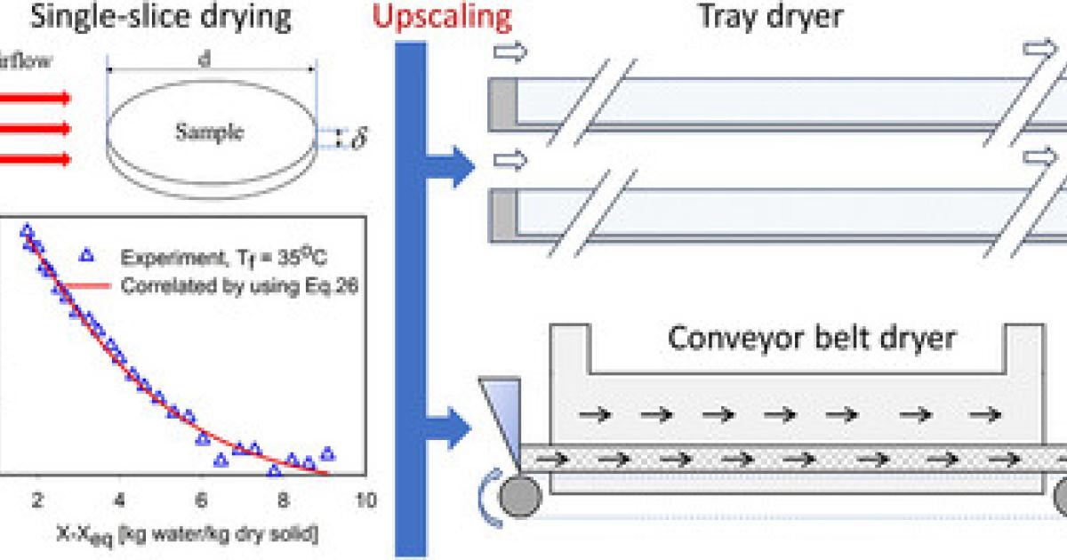 An Upscaling Method in Drying System Design: From Single Sample Kinetic ...